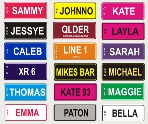 Personalised Kids Number Plates | All Things For Kids